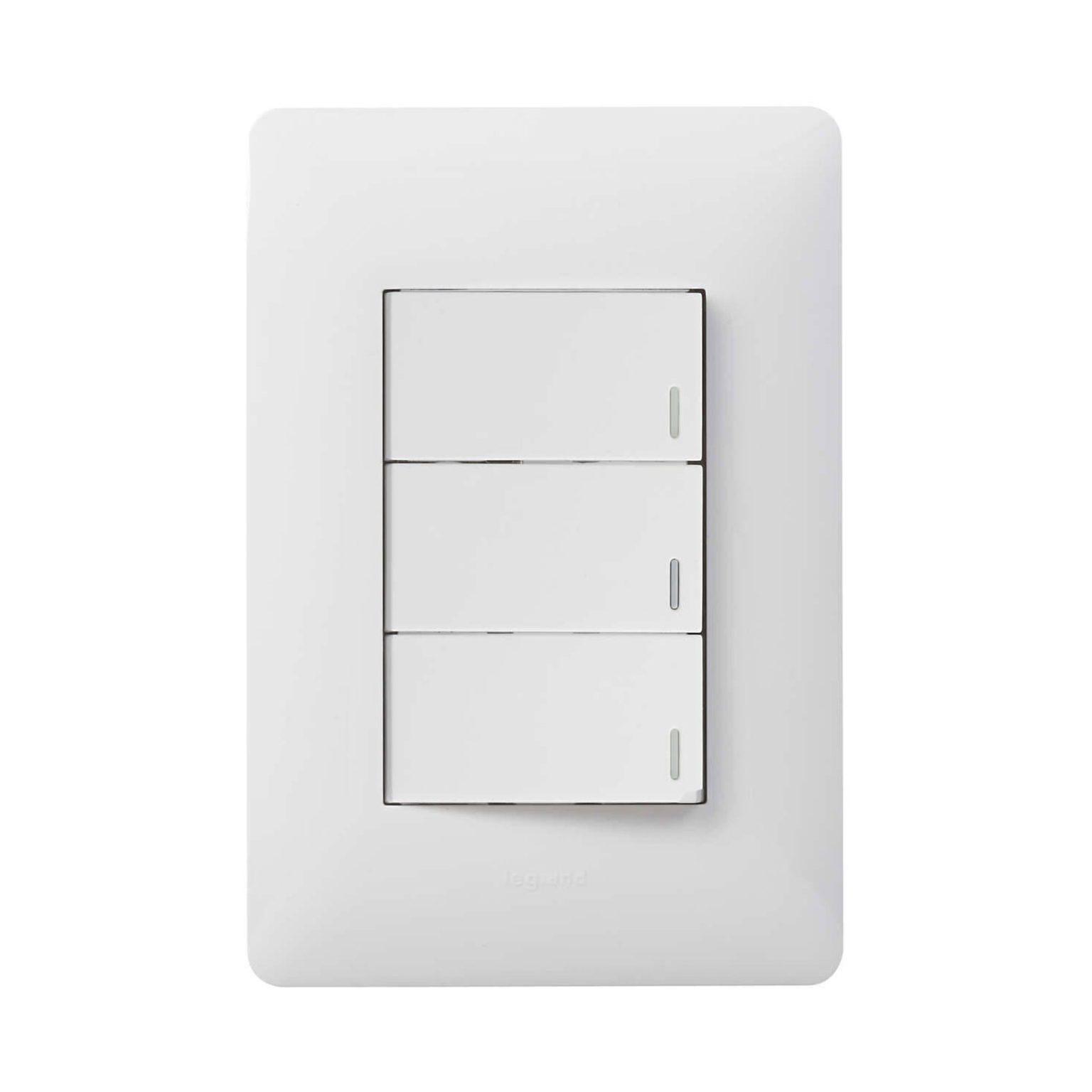 Legrand Ysalis 3 Lever Light Switches - MB Electrical & Lighting